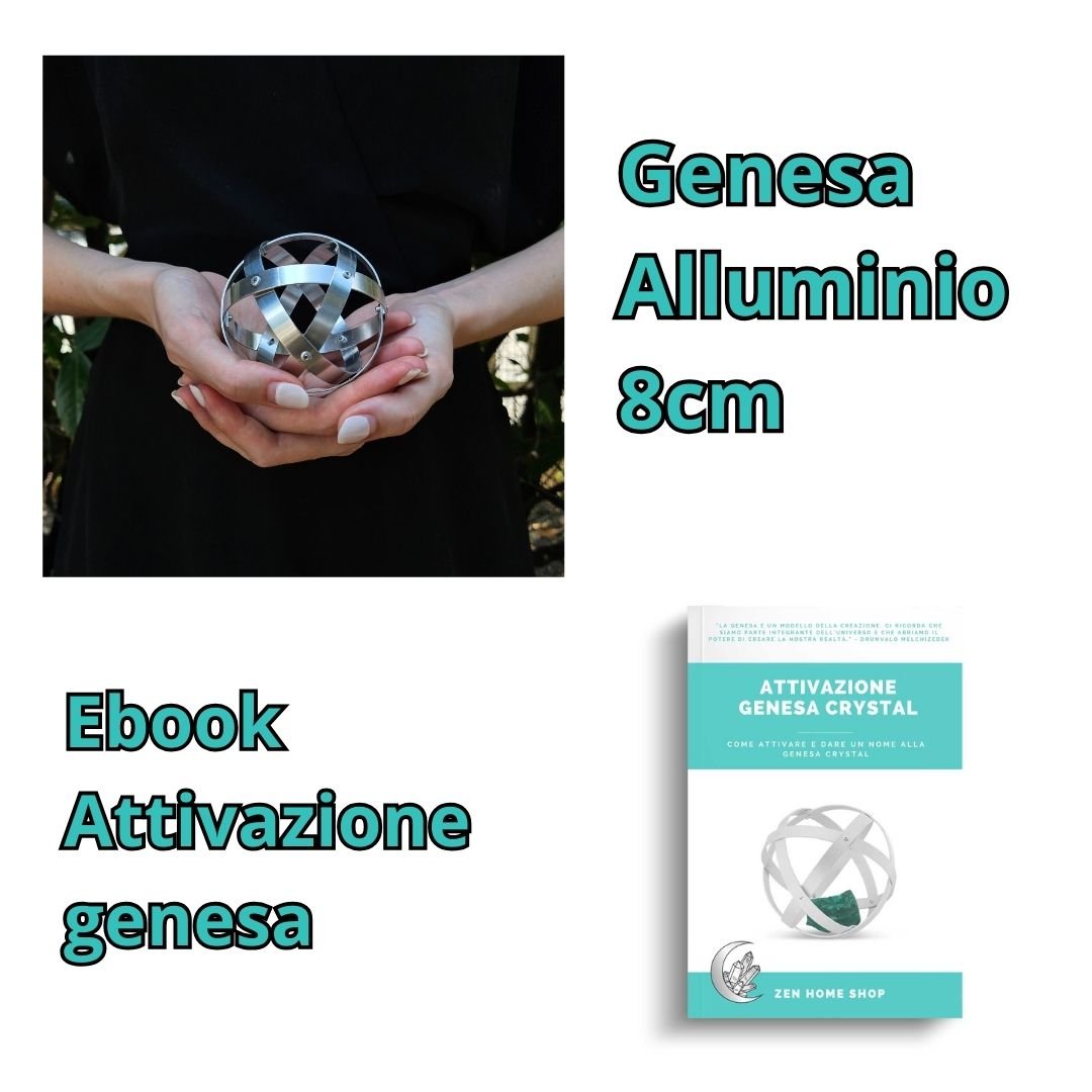 Genesa Crystal grande in alluminio misura 8cm 16cm 24cm e 32 cm - Zen Home